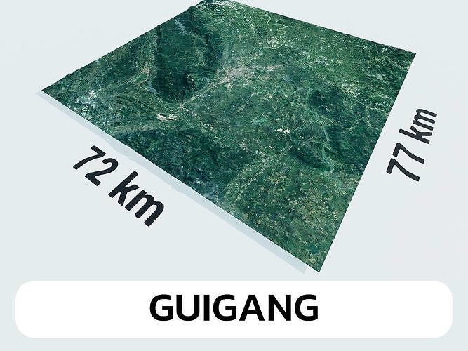 Guigang China City Landscape 3D Model 3D model | CGTrader