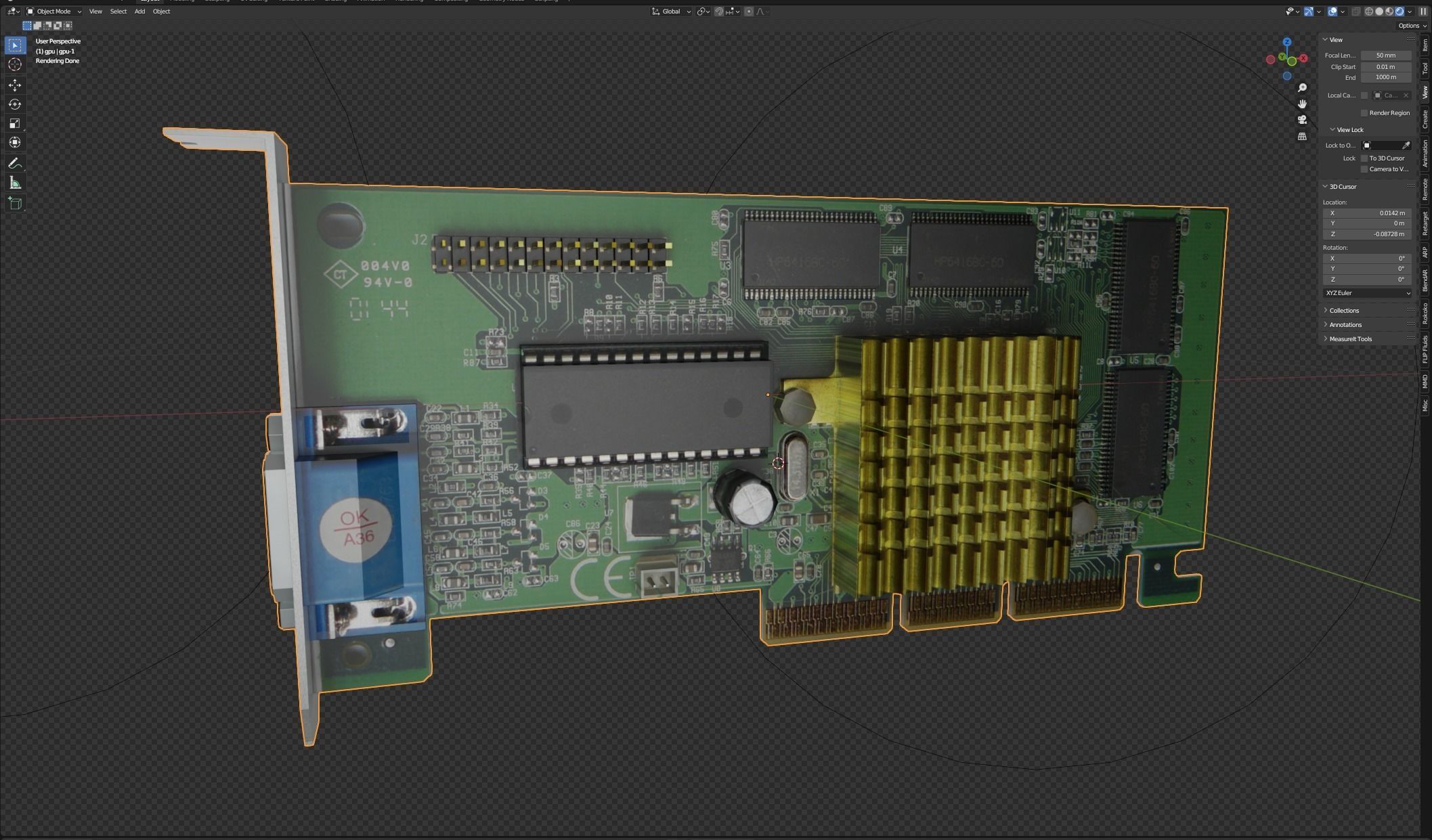 Low Poly Graphics Card GPU free VR / AR / low-poly 3D model | CGTrader