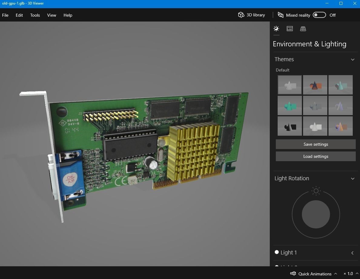 Low Poly Graphics Card GPU free VR / AR / low-poly 3D model | CGTrader