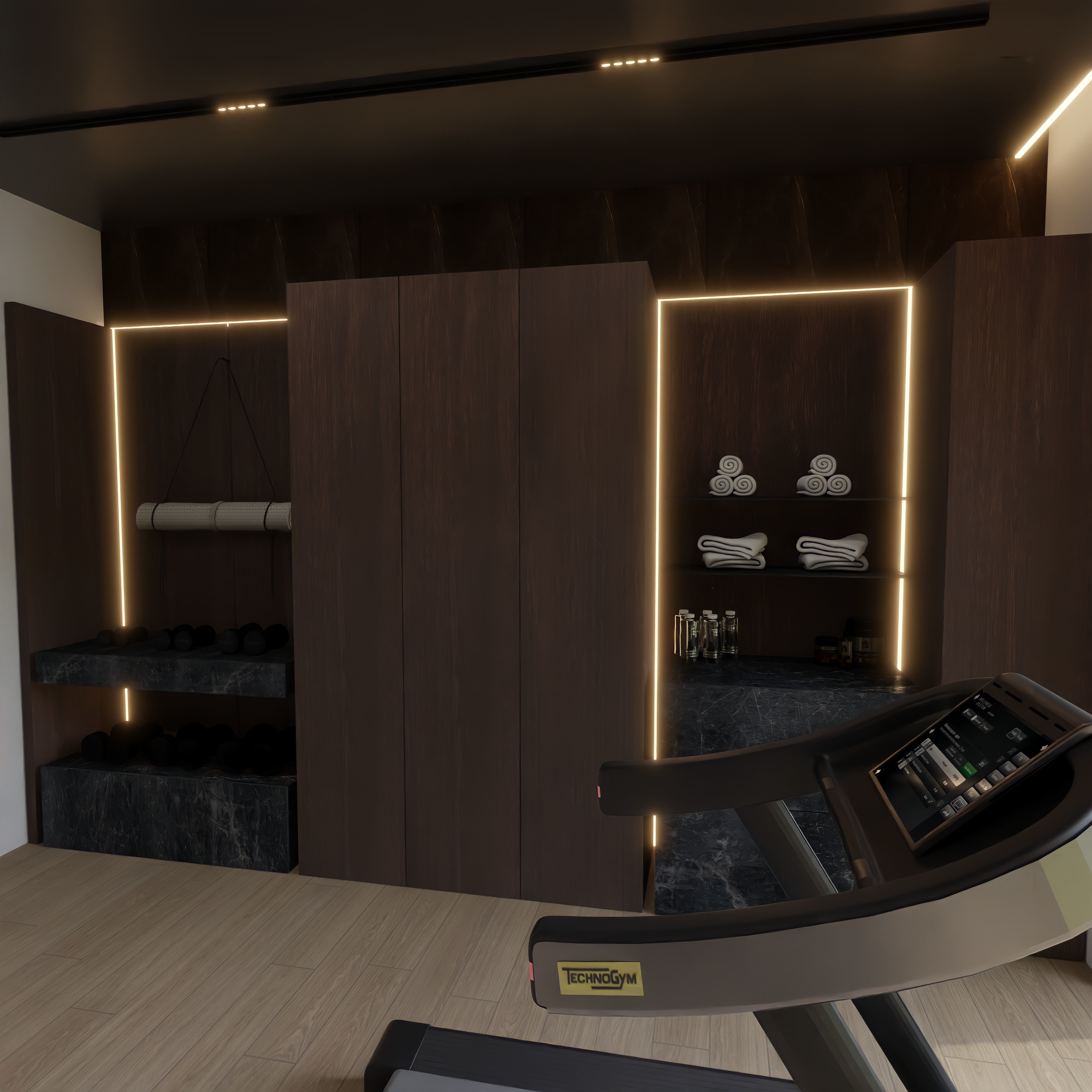 Mini GYM Blender Scene free 3D model | CGTrader