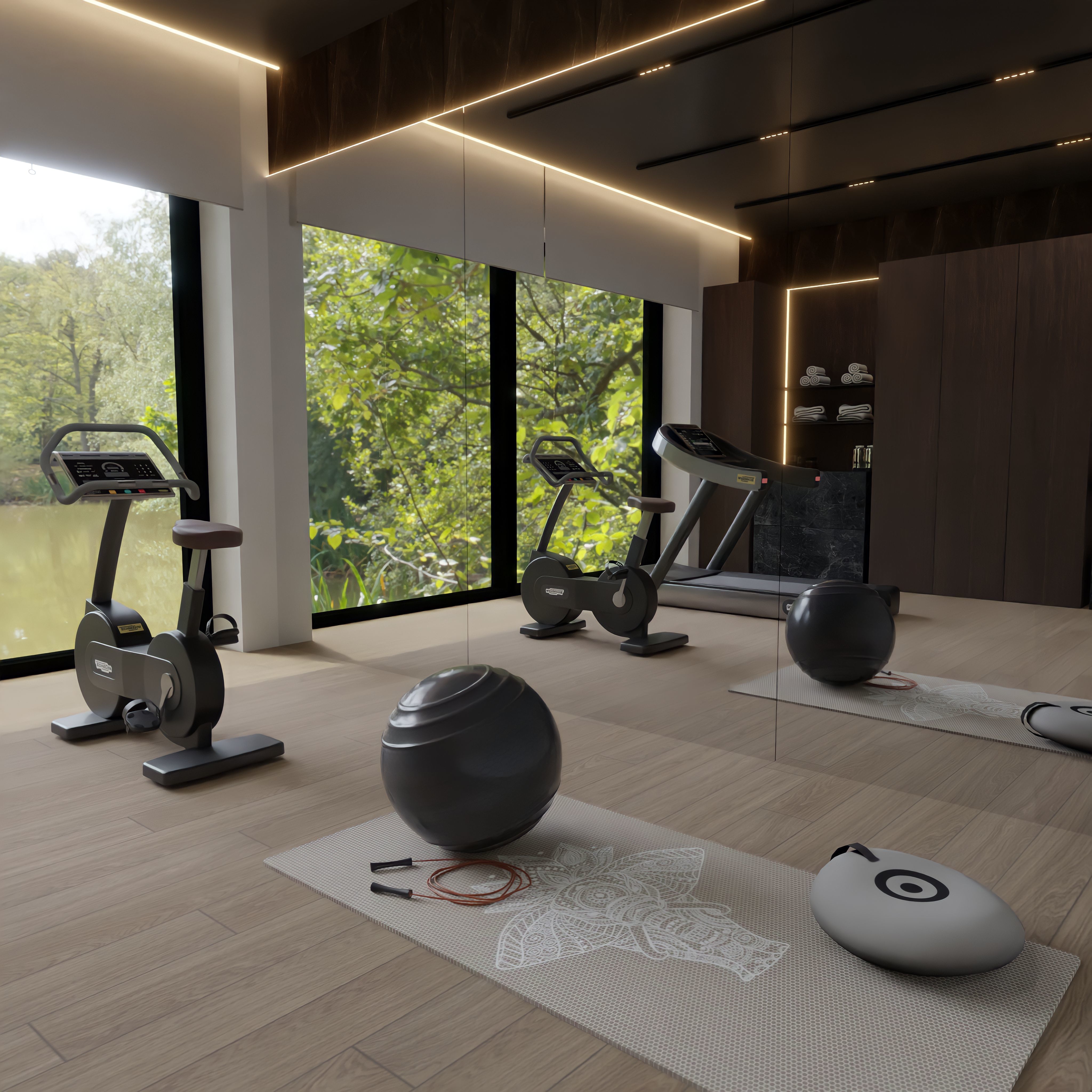 Mini GYM Blender Scene free 3D model | CGTrader