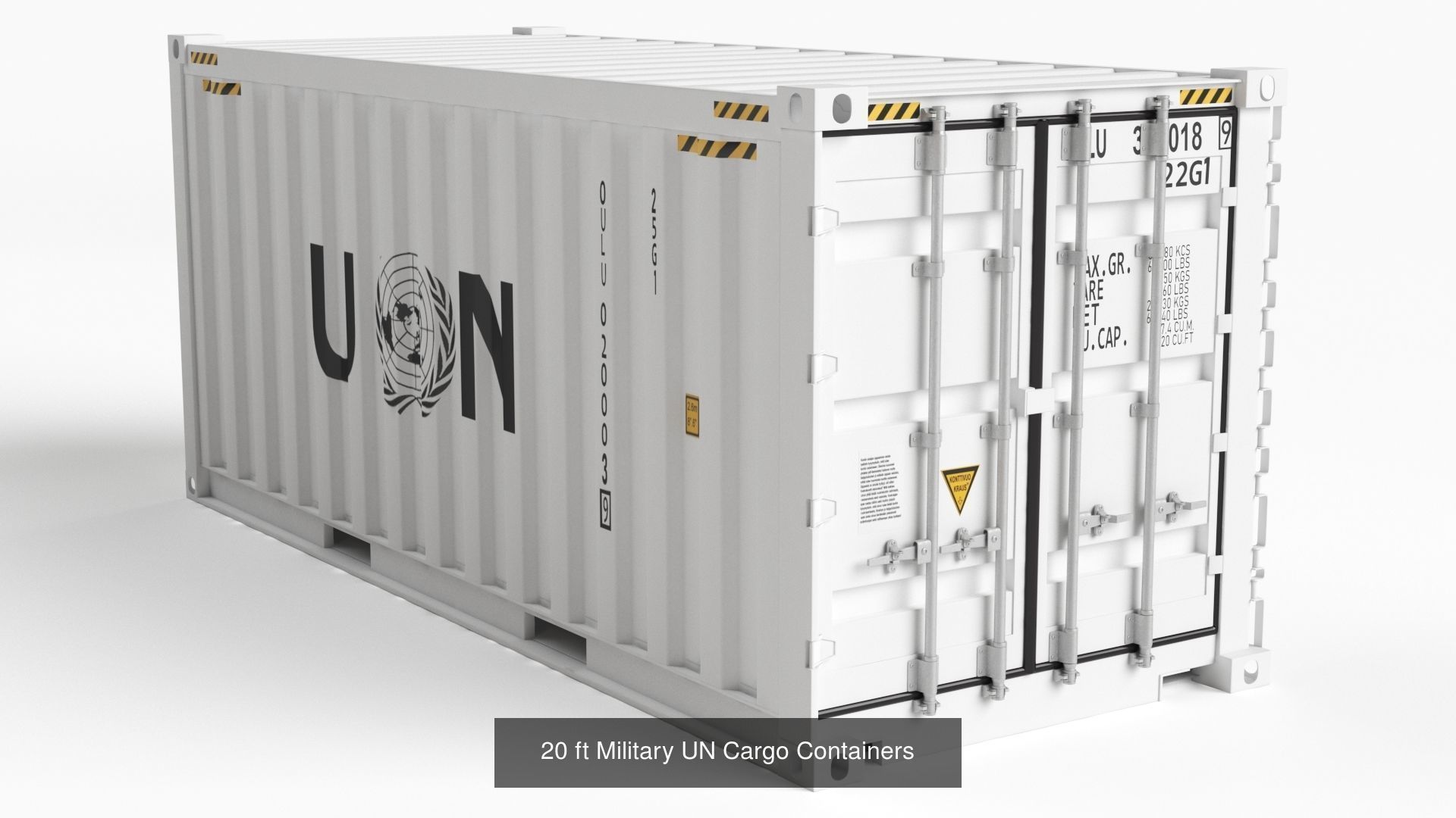 20 ft Cube Shipping Cargo Container Collection | CGTrader