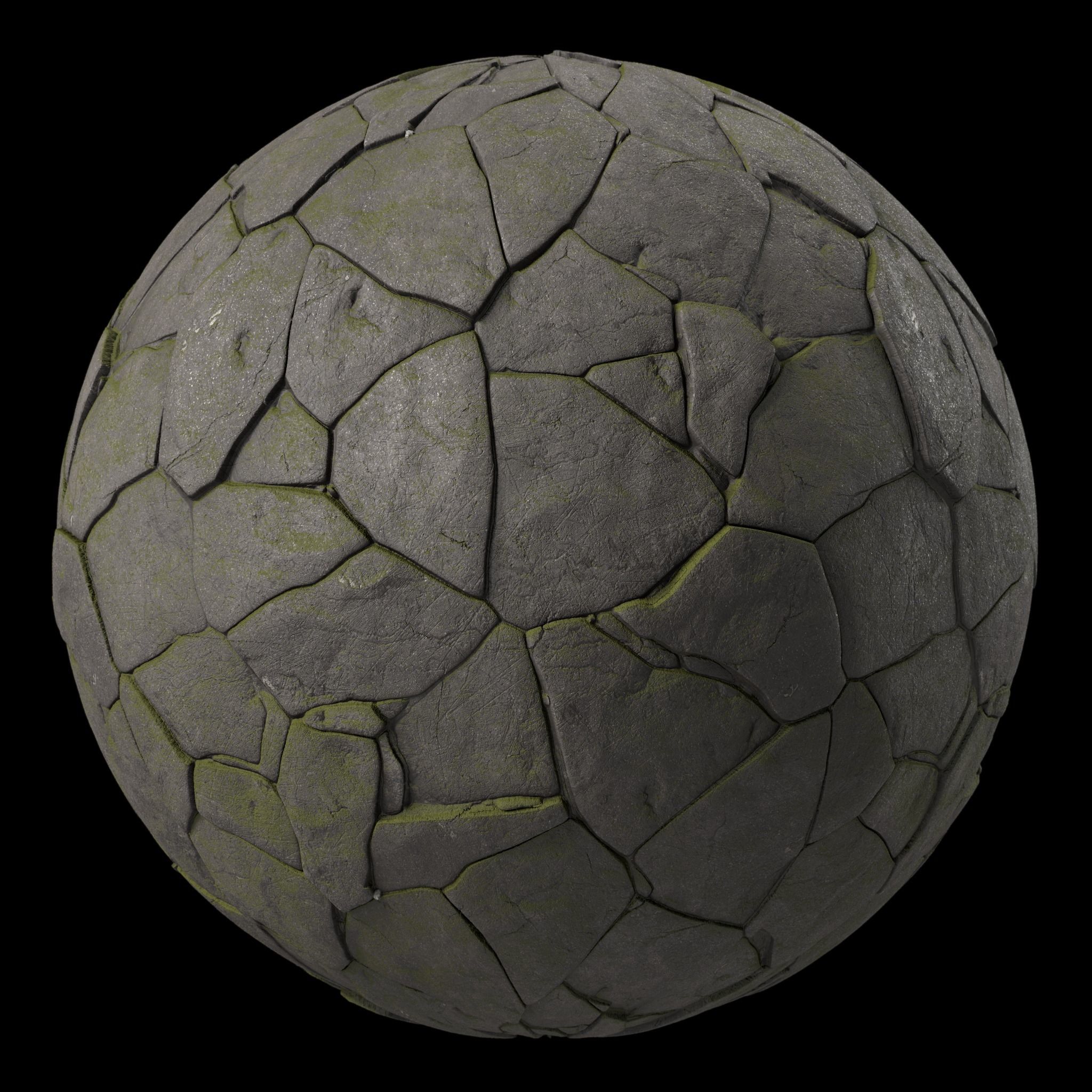 Texture Stone Wall Materials 52- Stone By Moss Sbsar Pbr 4k Seamless VR ...