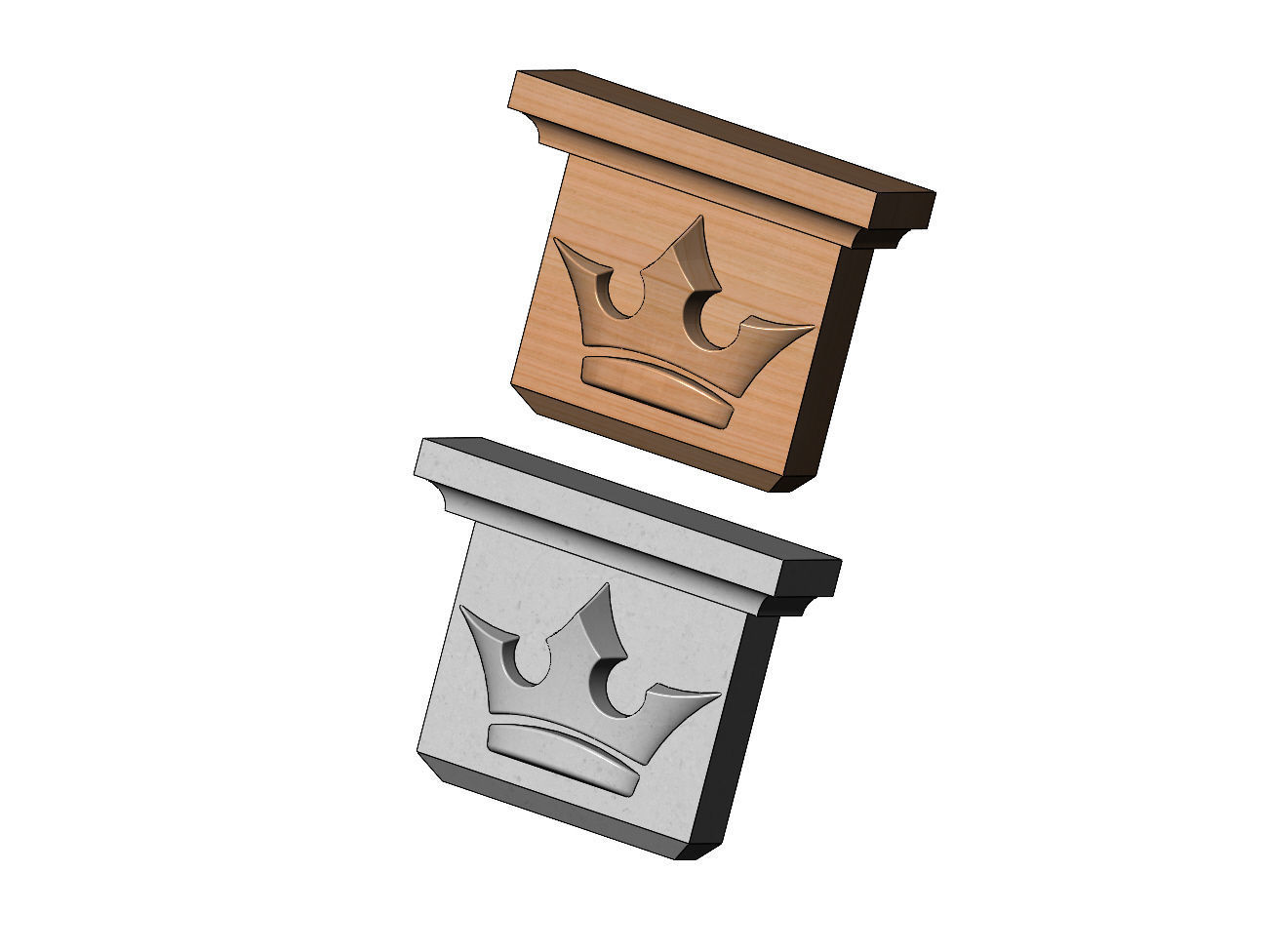 Neoclassical crown corbel and bracket 3D model 3D printable | CGTrader