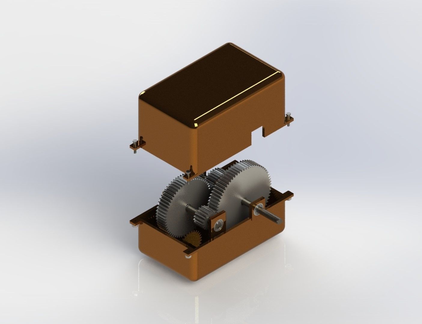 Small Gearbox 3D model 3D printable | CGTrader