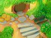 3D model Cartoonish Jungle Hut 3D Scene with Pathway VR / AR / low-poly ...