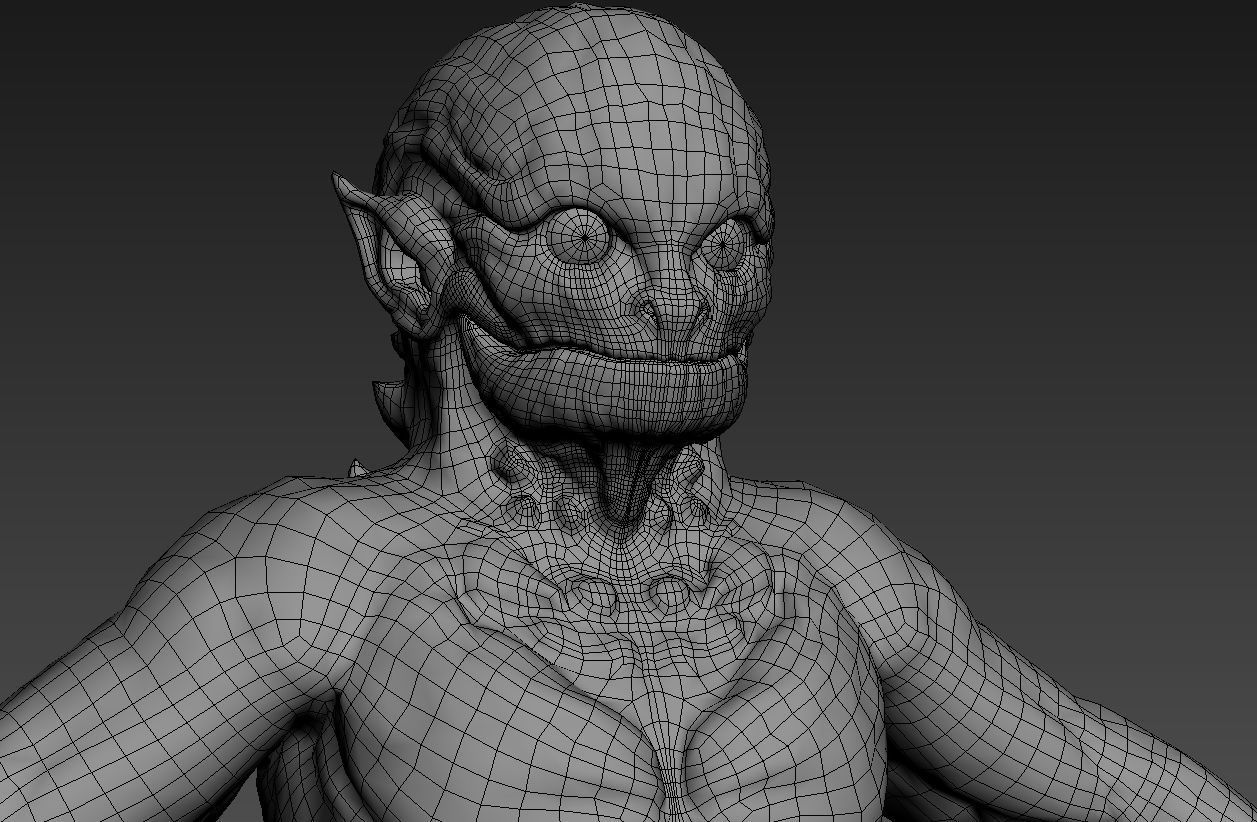 3D model Creep human body with flames VR / AR / low-poly | CGTrader