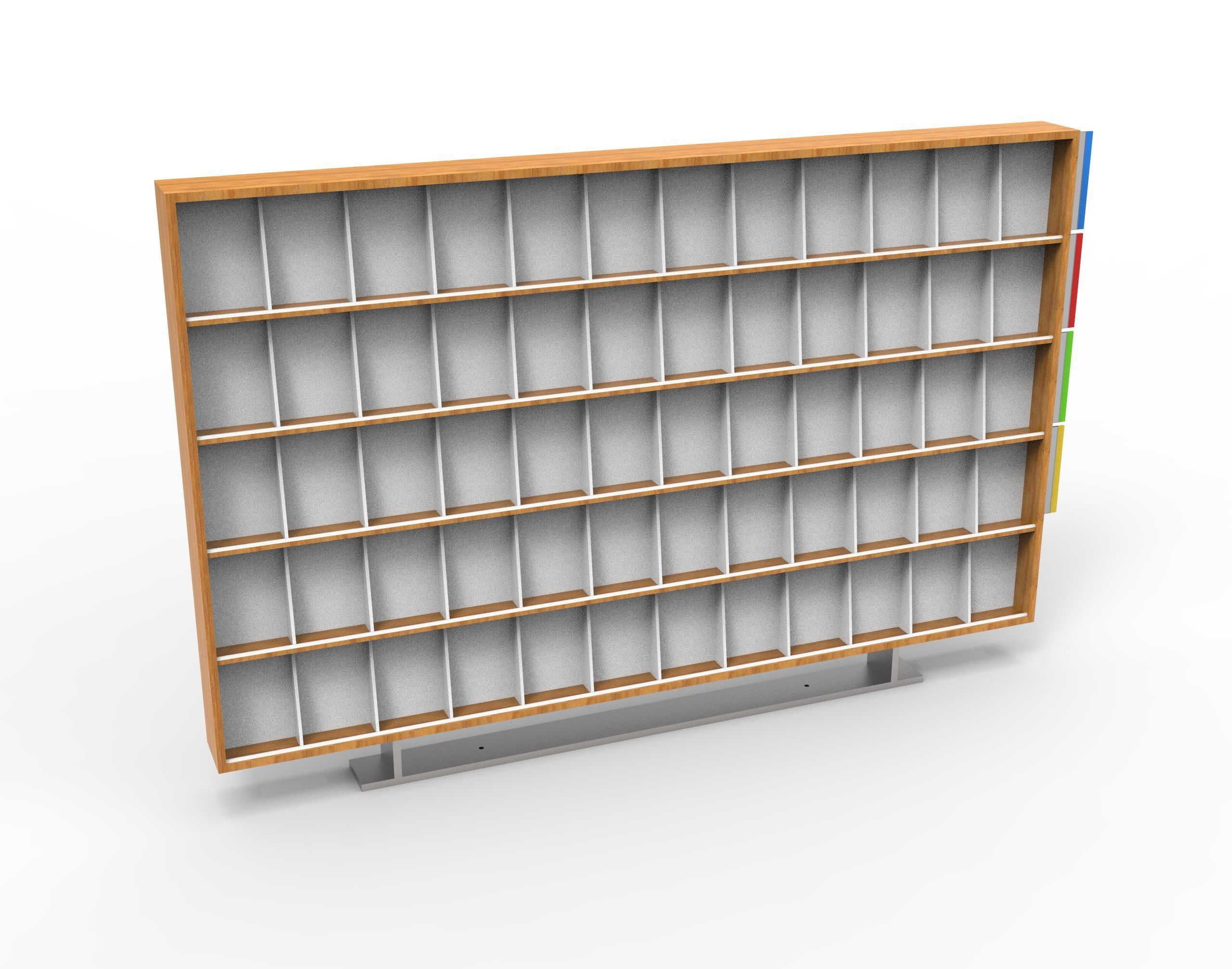 Library rack 3D model 3D printable | CGTrader