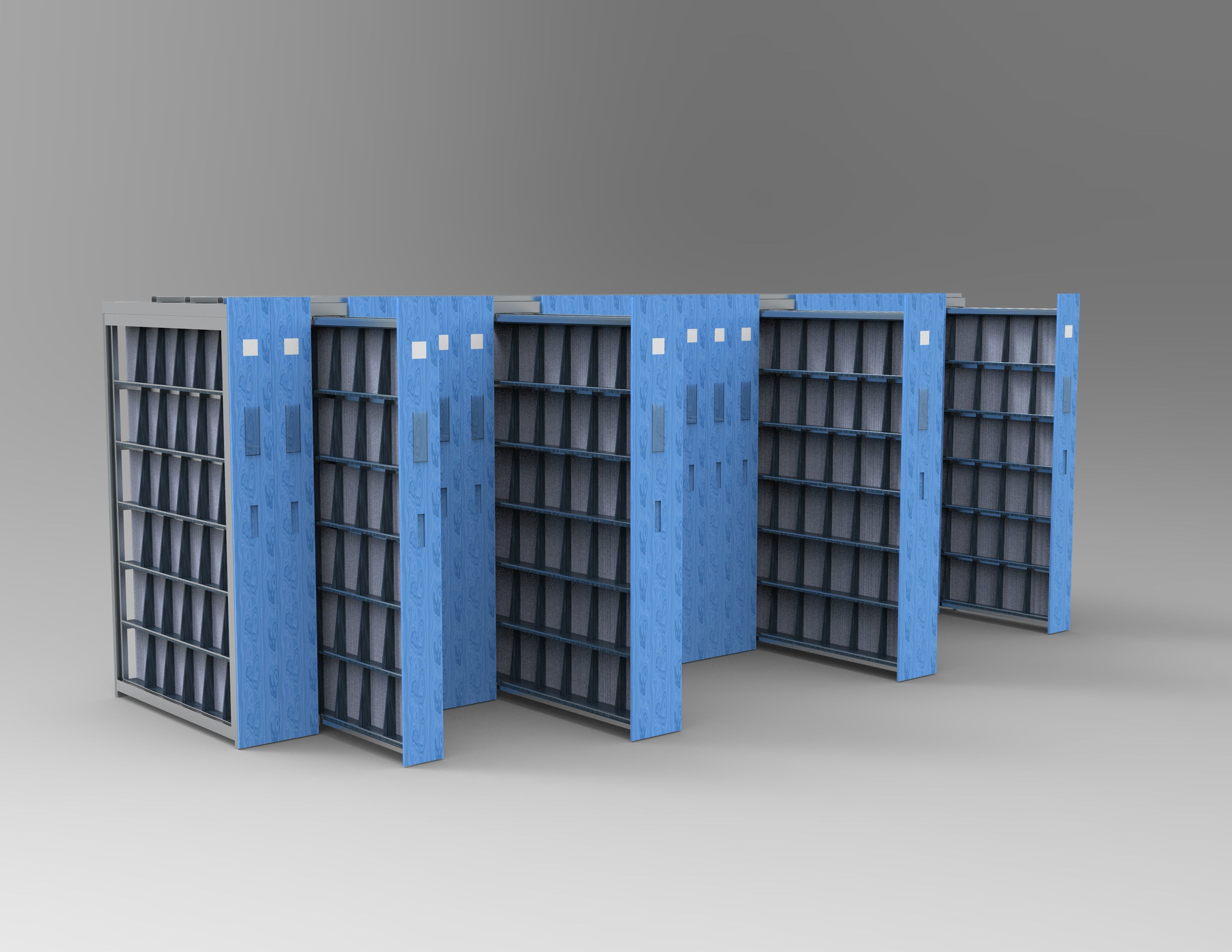 Library rack 3D model 3D printable | CGTrader