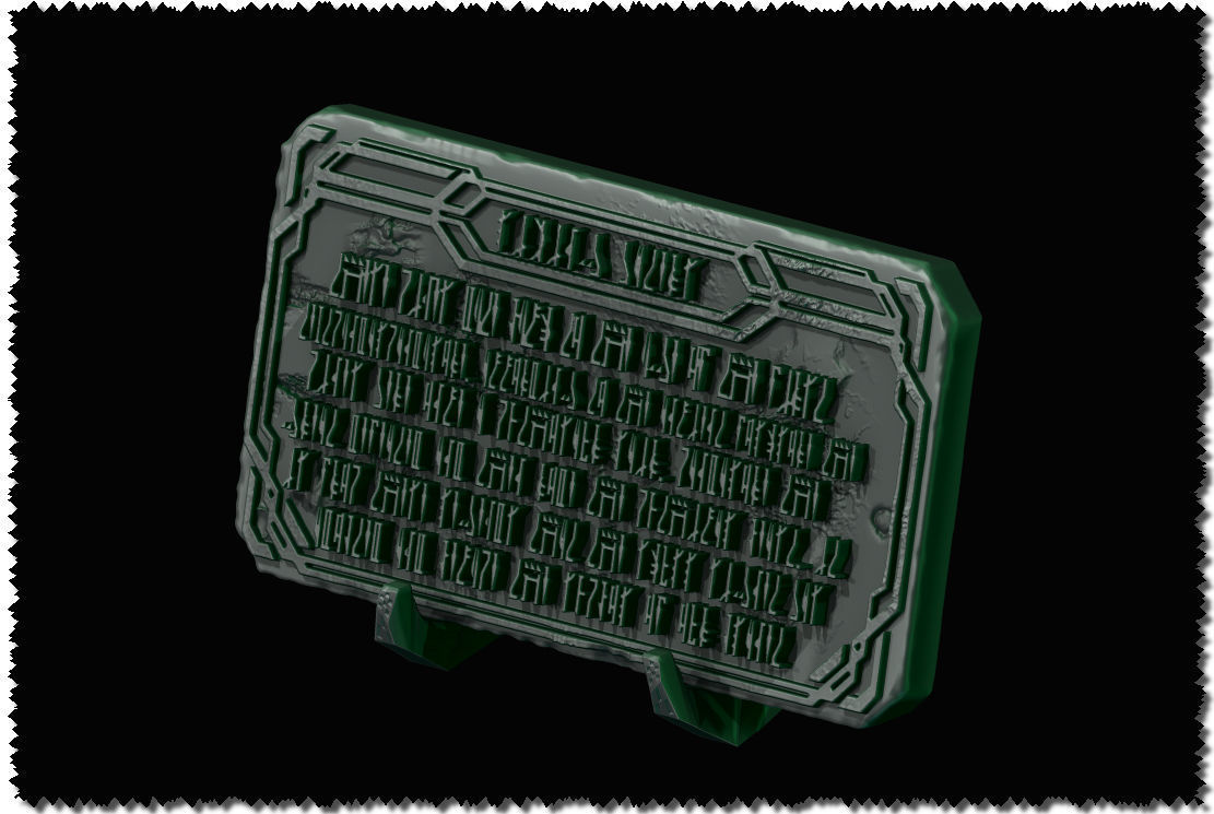 LIVING WATERS PLAQUE SIGN MANDALORIAN STAR WARS 3D model 3D printable ...