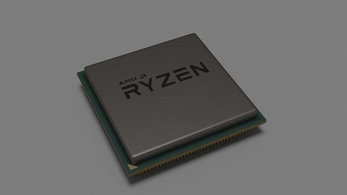 AMD Ryzen CPU 1 to 1 3D model | CGTrader