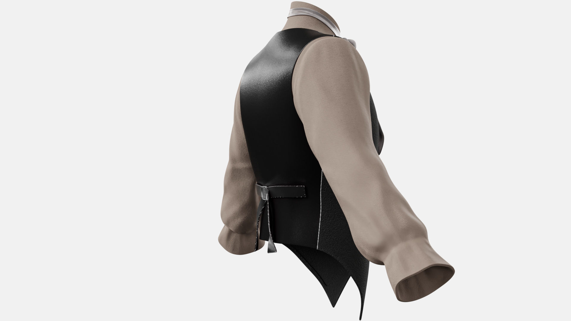3D model Male Vests with Shirt VR / AR / low-poly | CGTrader
