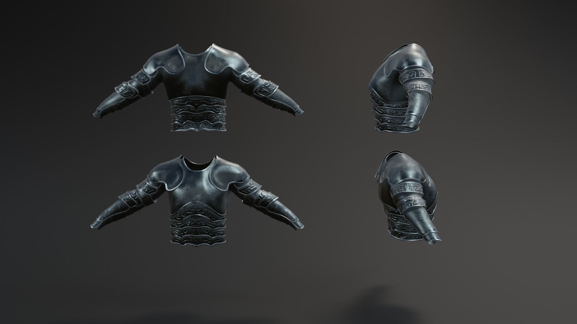 3D model low poly battle armor VR / AR / low-poly | CGTrader