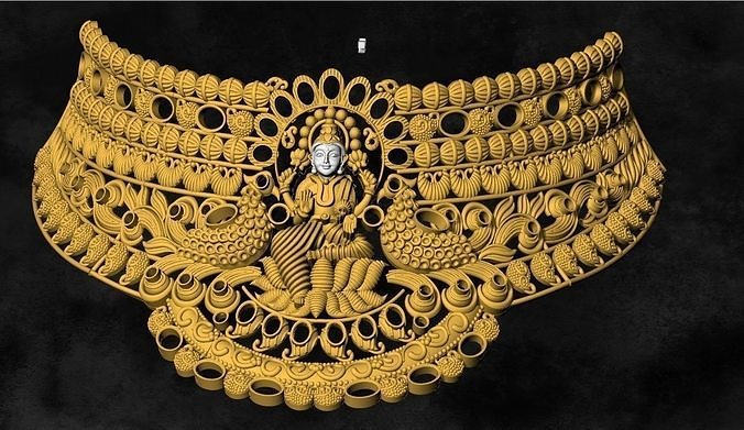 CHOUKER GOLD ORNAMENT 3D model 3D printable | CGTrader