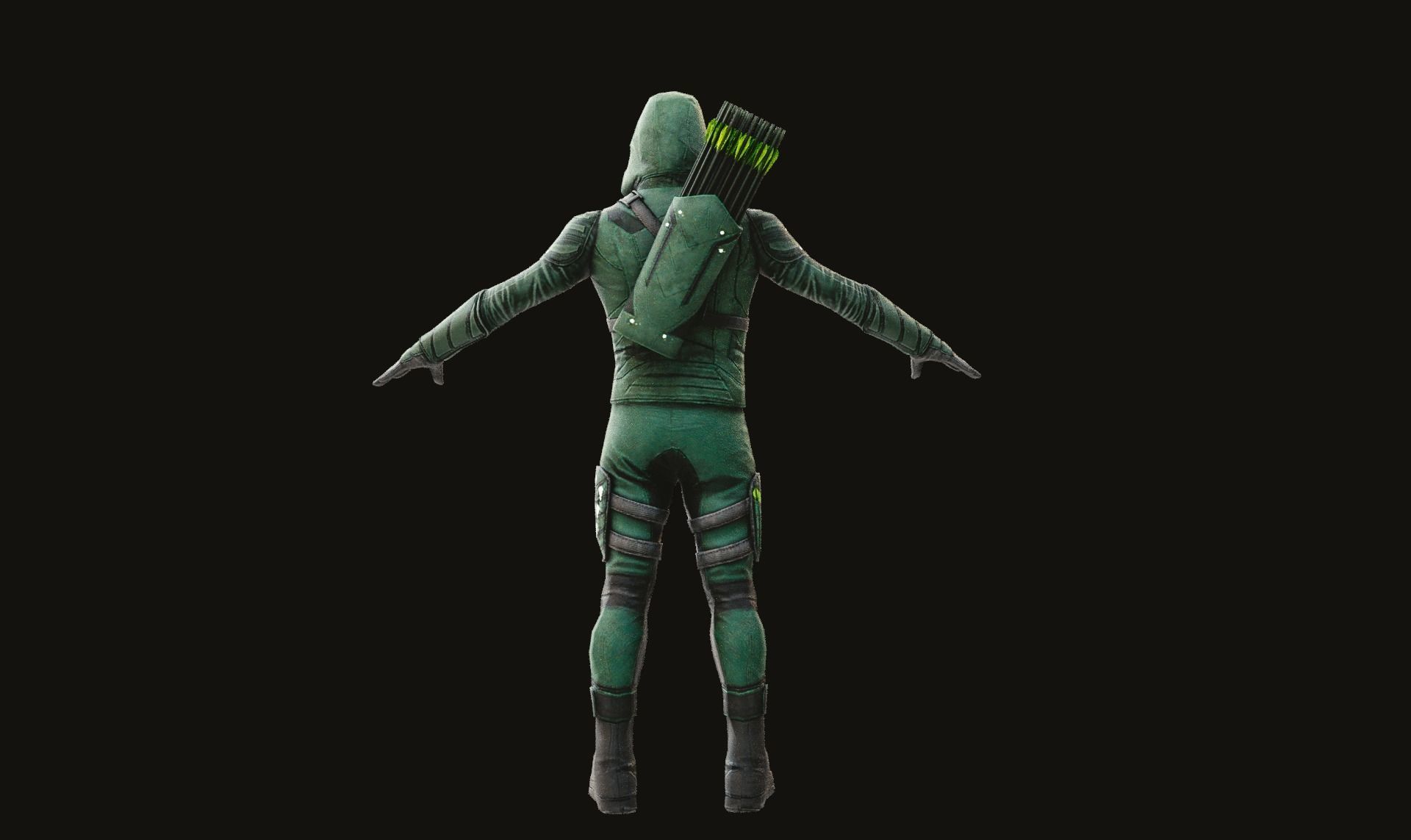 The Green Arrow CW 3D model 3D model rigged | CGTrader