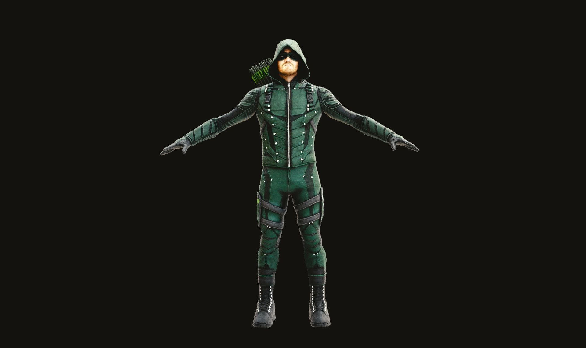 The Green Arrow CW 3D model 3D model rigged | CGTrader