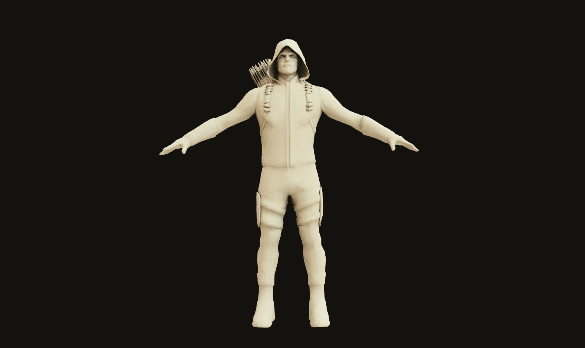 The Green Arrow CW 3D model 3D model rigged | CGTrader