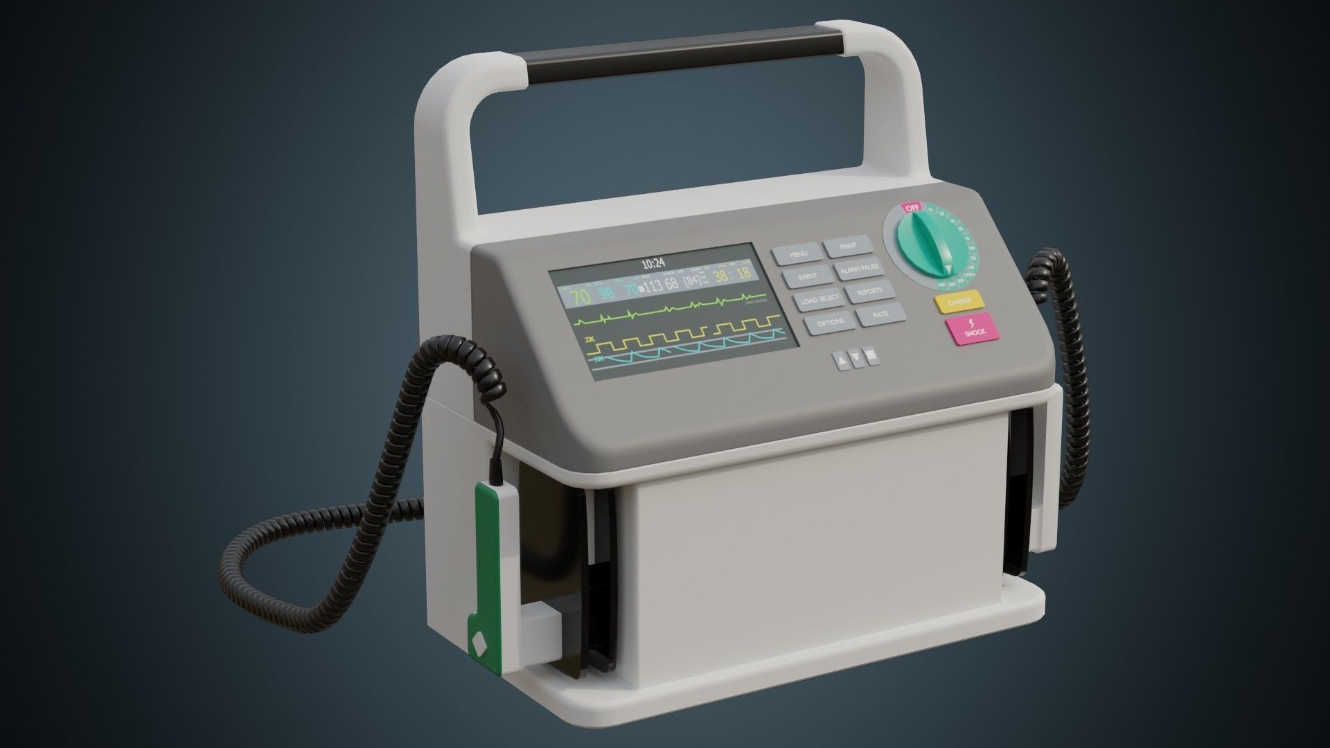 3D model Defibrillator 1 Basic VR / AR / low-poly | CGTrader
