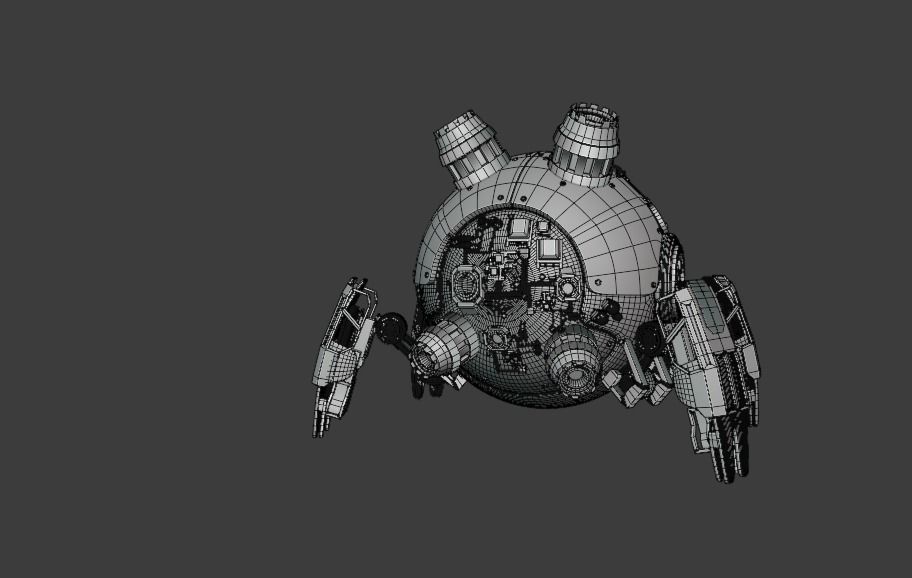 Sci Fi Ball robot model compact robot robot 3d model 3D model | CGTrader