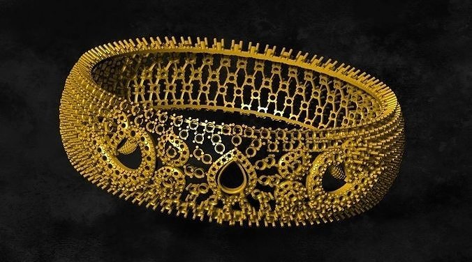 BANGLE GOLD ORNAMENT 3D model 3D printable | CGTrader