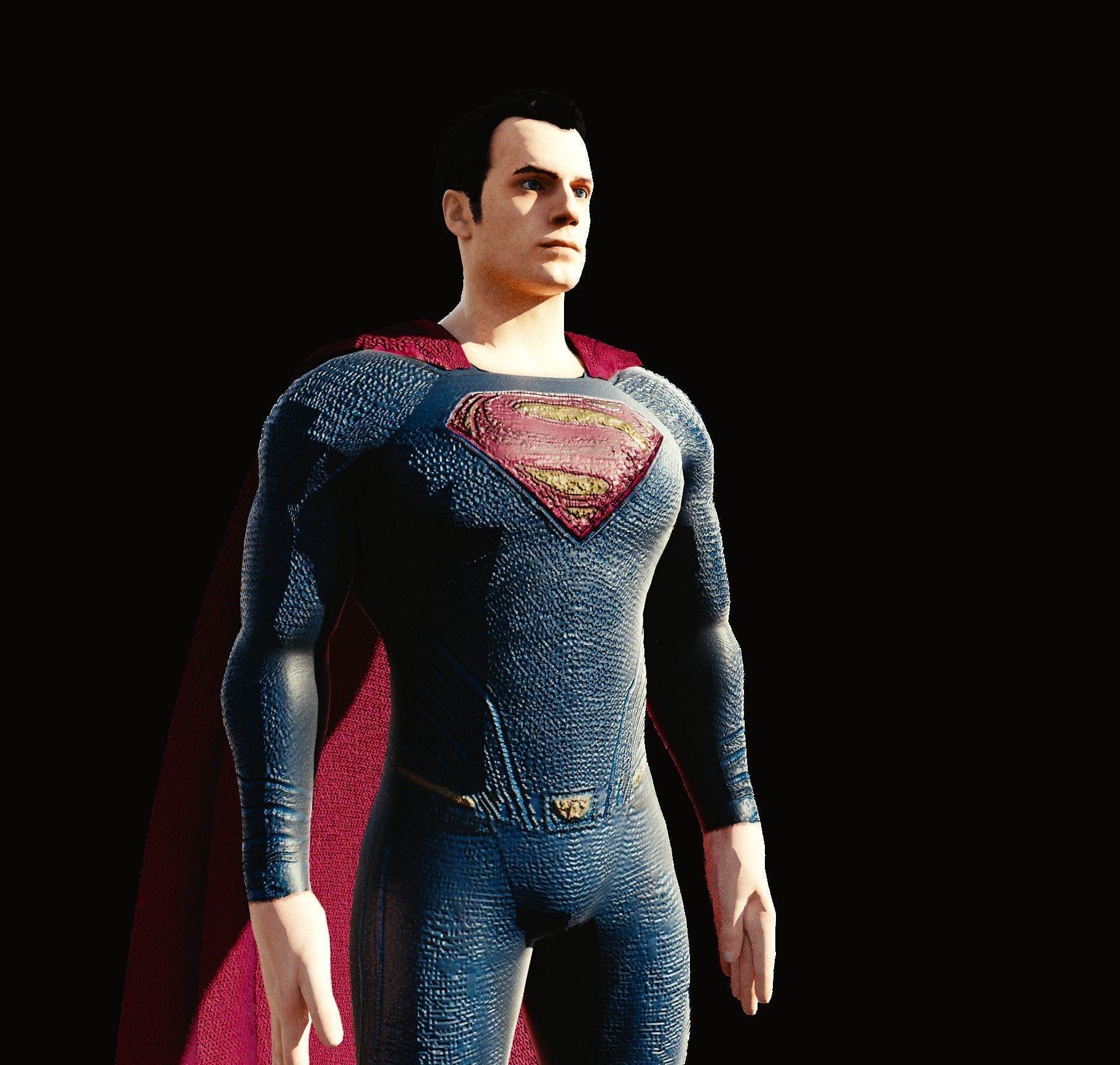 Superman 3D model figure 3D model rigged | CGTrader