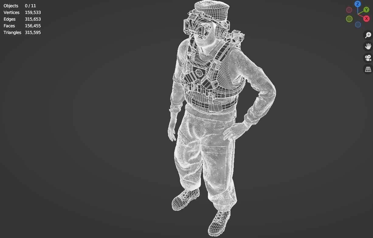 Combat Engineer free 3D model | CGTrader