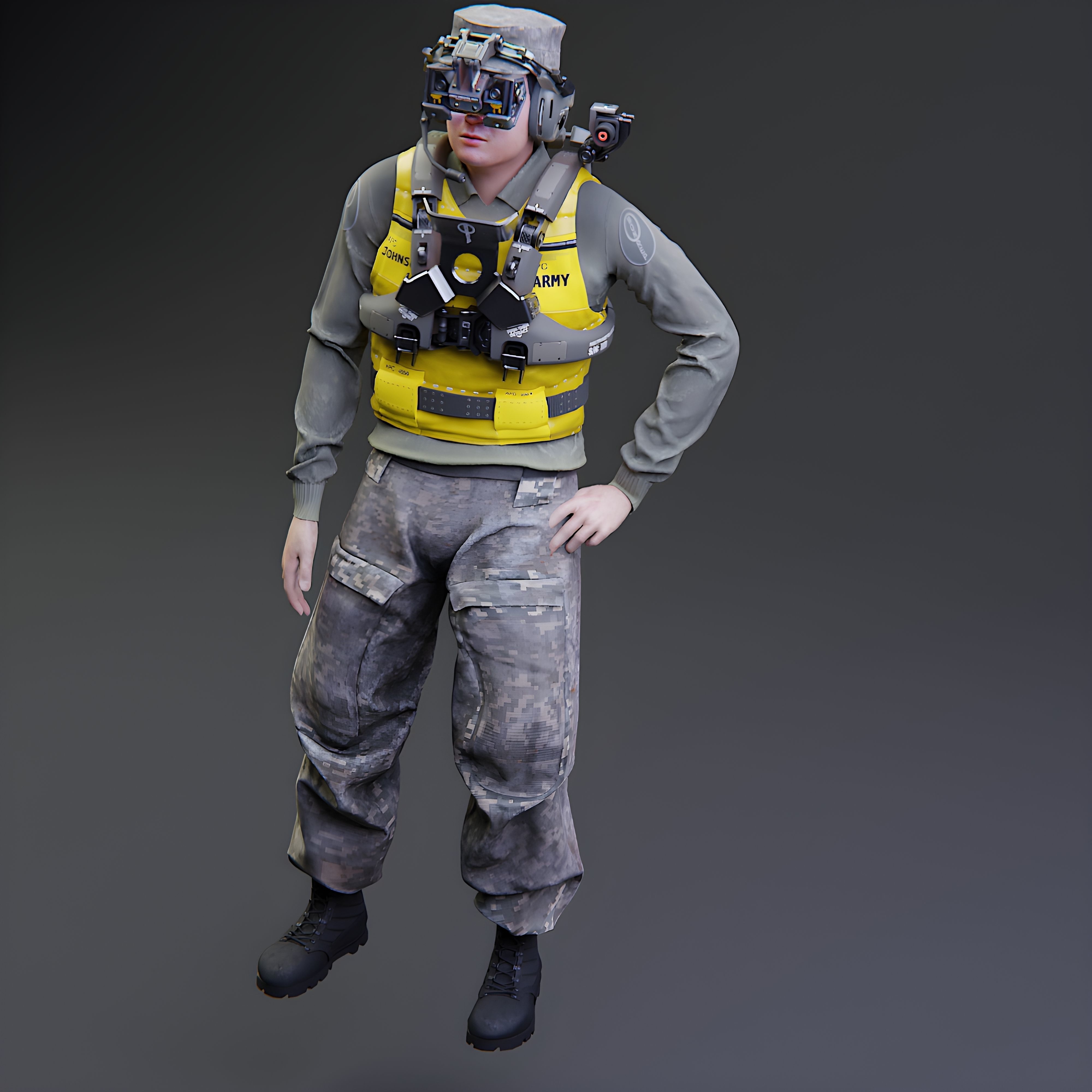 Combat Engineer free 3D model | CGTrader