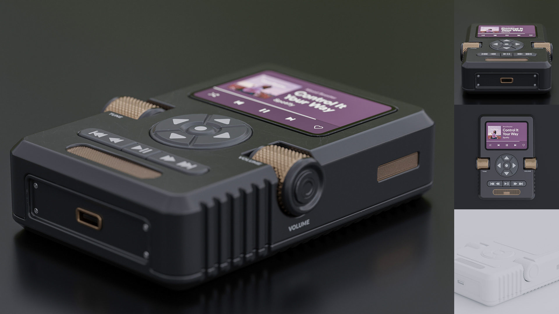 3D model Portable music player concept VR / AR / low-poly | CGTrader
