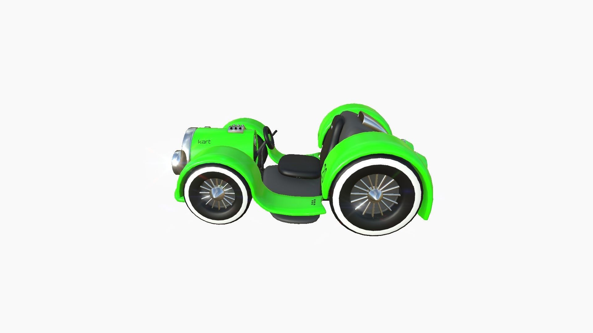 10 Cartoon Karts Green Collection - Vehicle Racing Design VR / AR / low ...