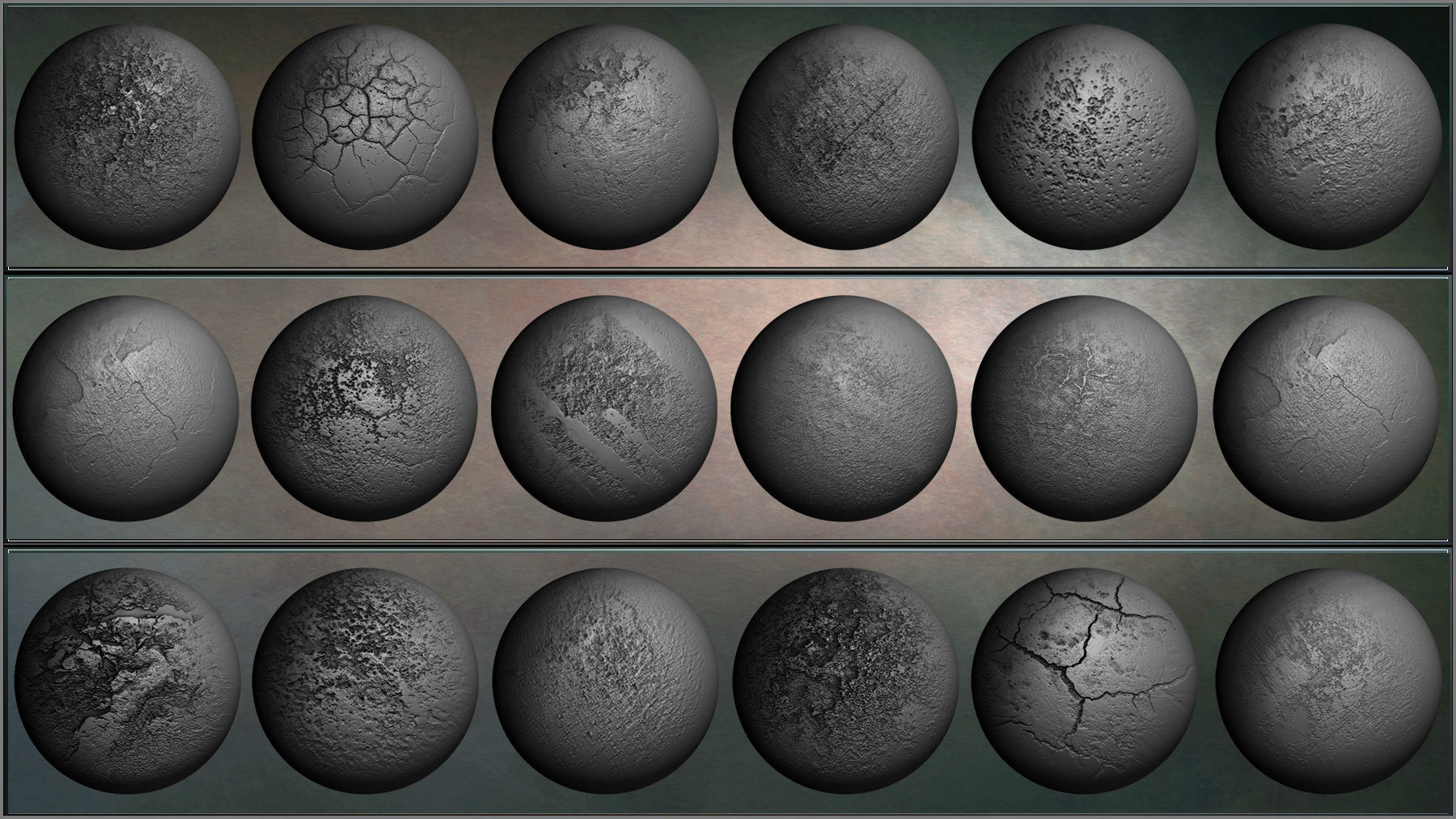 Grunge Maker 200 ZBrush Brushes and 50 Alphas Texture | CGTrader
