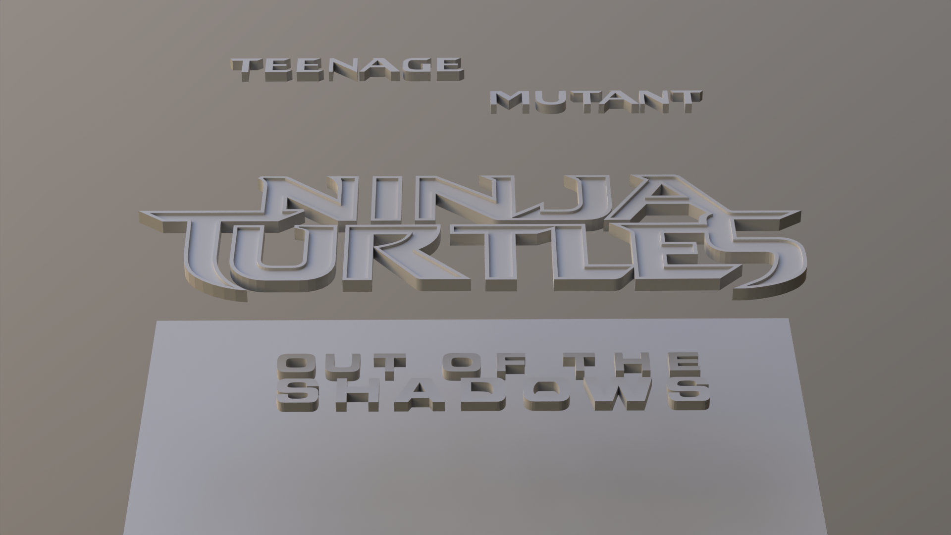 3D model TMNT all logos 1984 to 2023 Renderable and Printable models VR ...