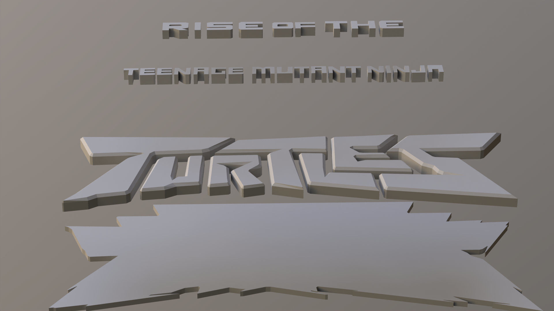 3D model TMNT all logos 1984 to 2023 Renderable and Printable models VR ...