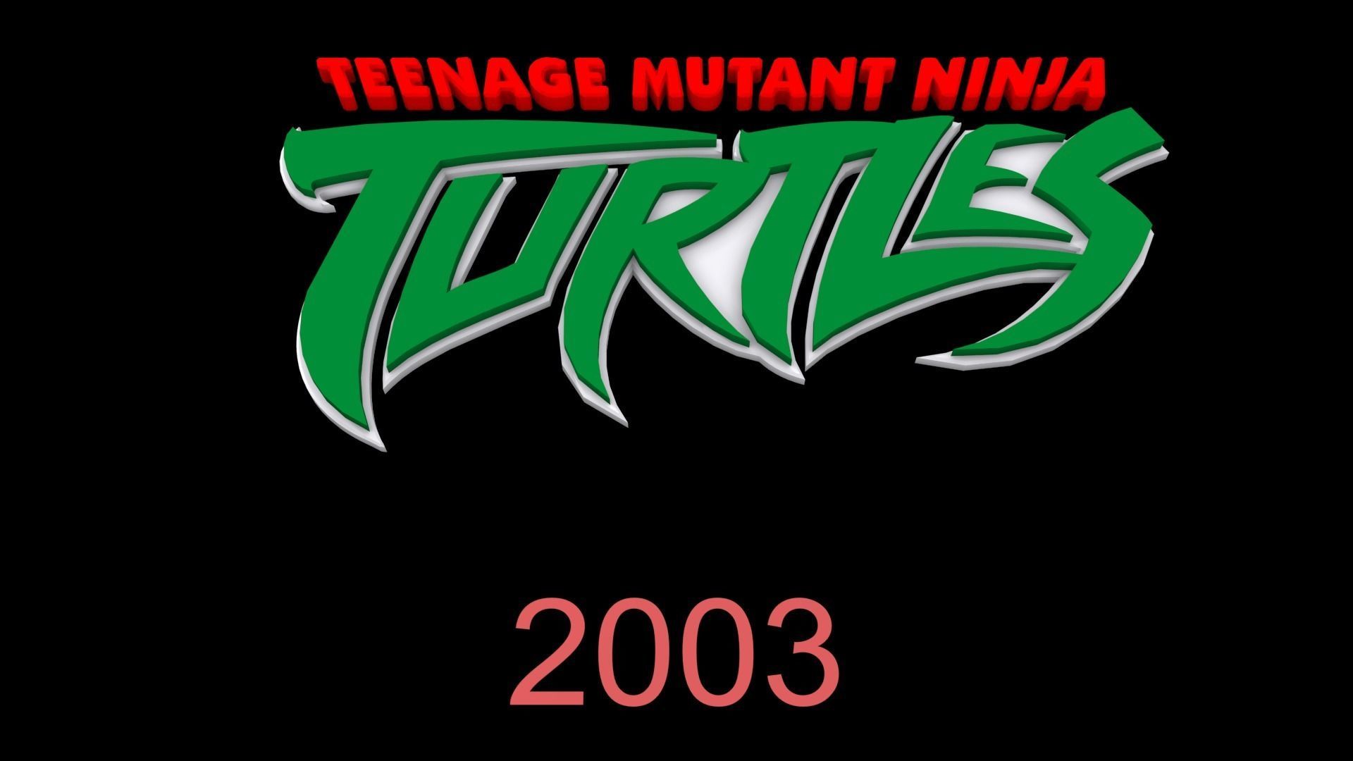 3D model TMNT all logos 1984 to 2023 Renderable and Printable models VR ...