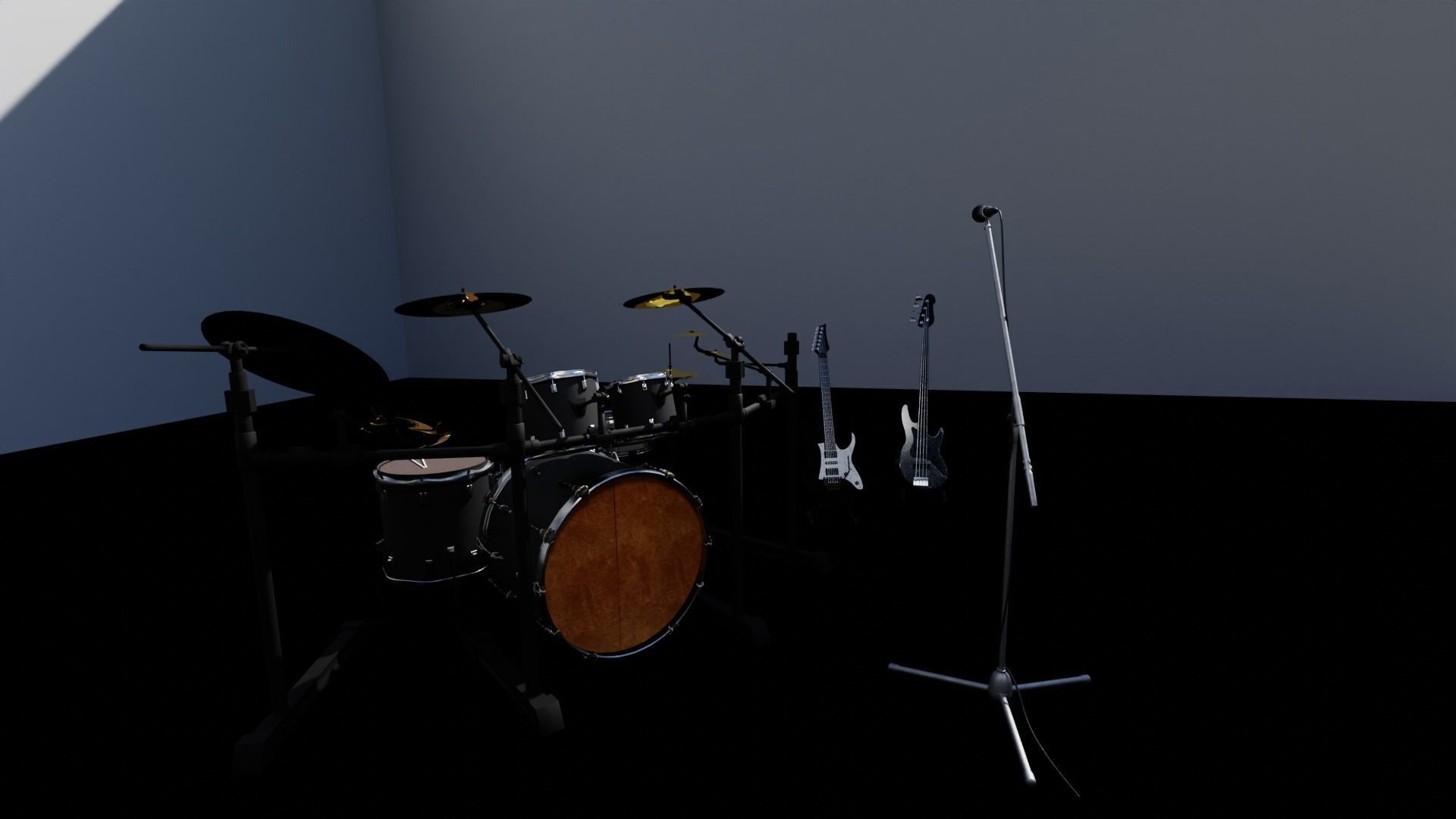 Basement Band 3D model | CGTrader