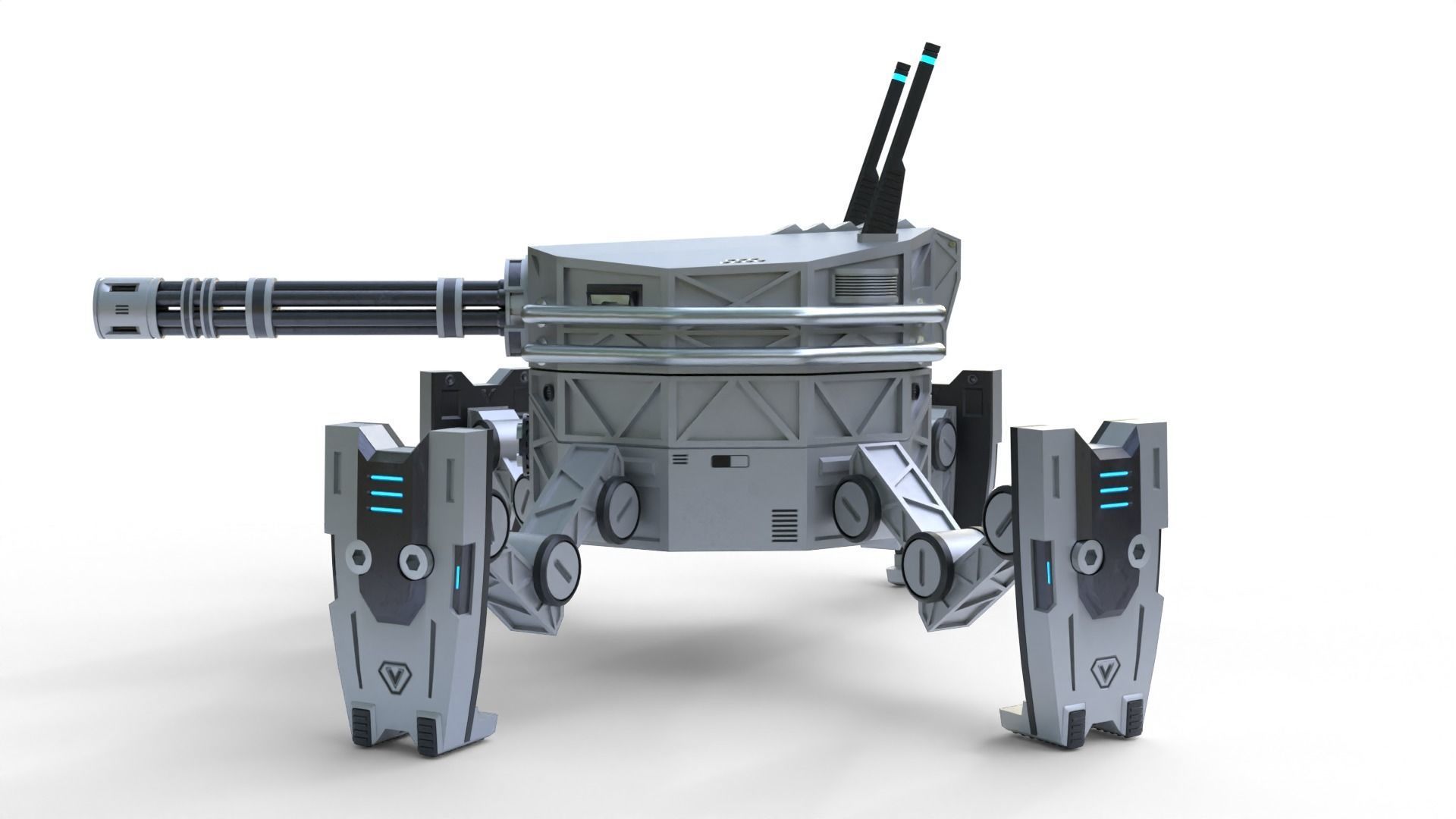 3D model Spider Mech VR / AR / low-poly | CGTrader