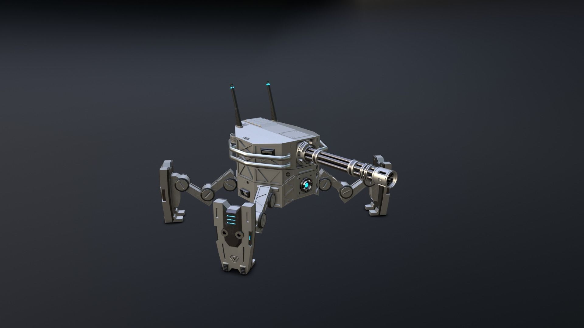 3D model Spider Mech VR / AR / low-poly | CGTrader