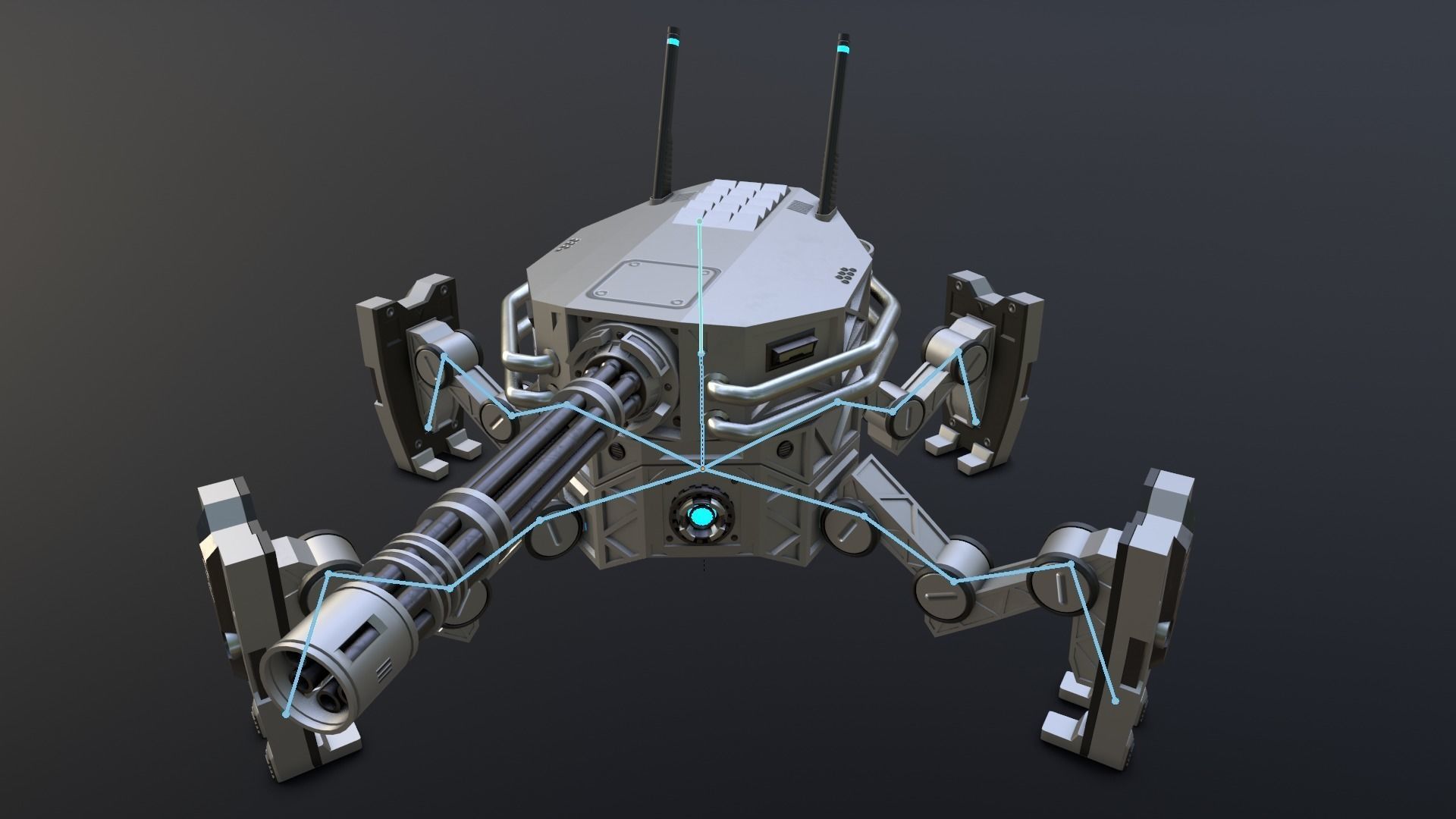 3D model Spider Mech VR / AR / low-poly | CGTrader