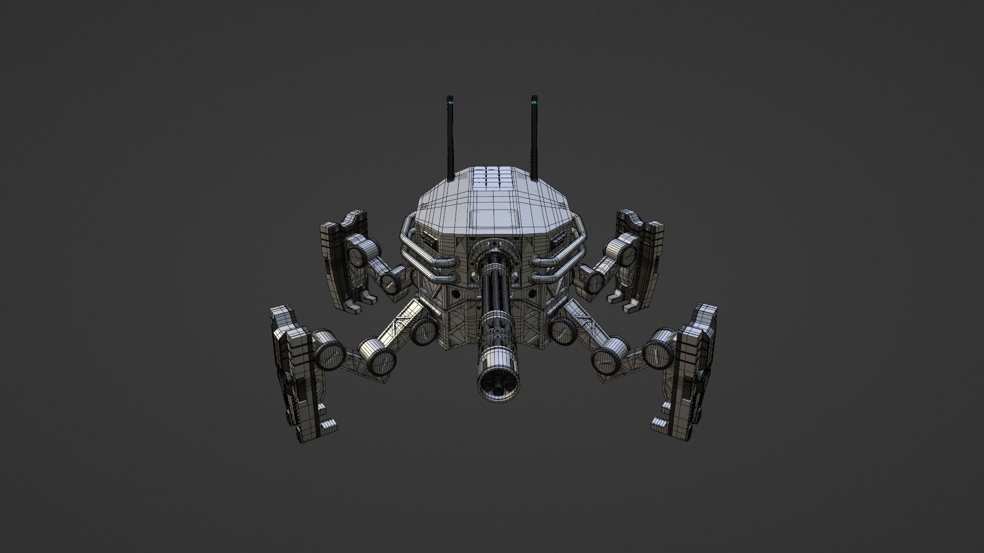 3D model Spider Mech VR / AR / low-poly | CGTrader