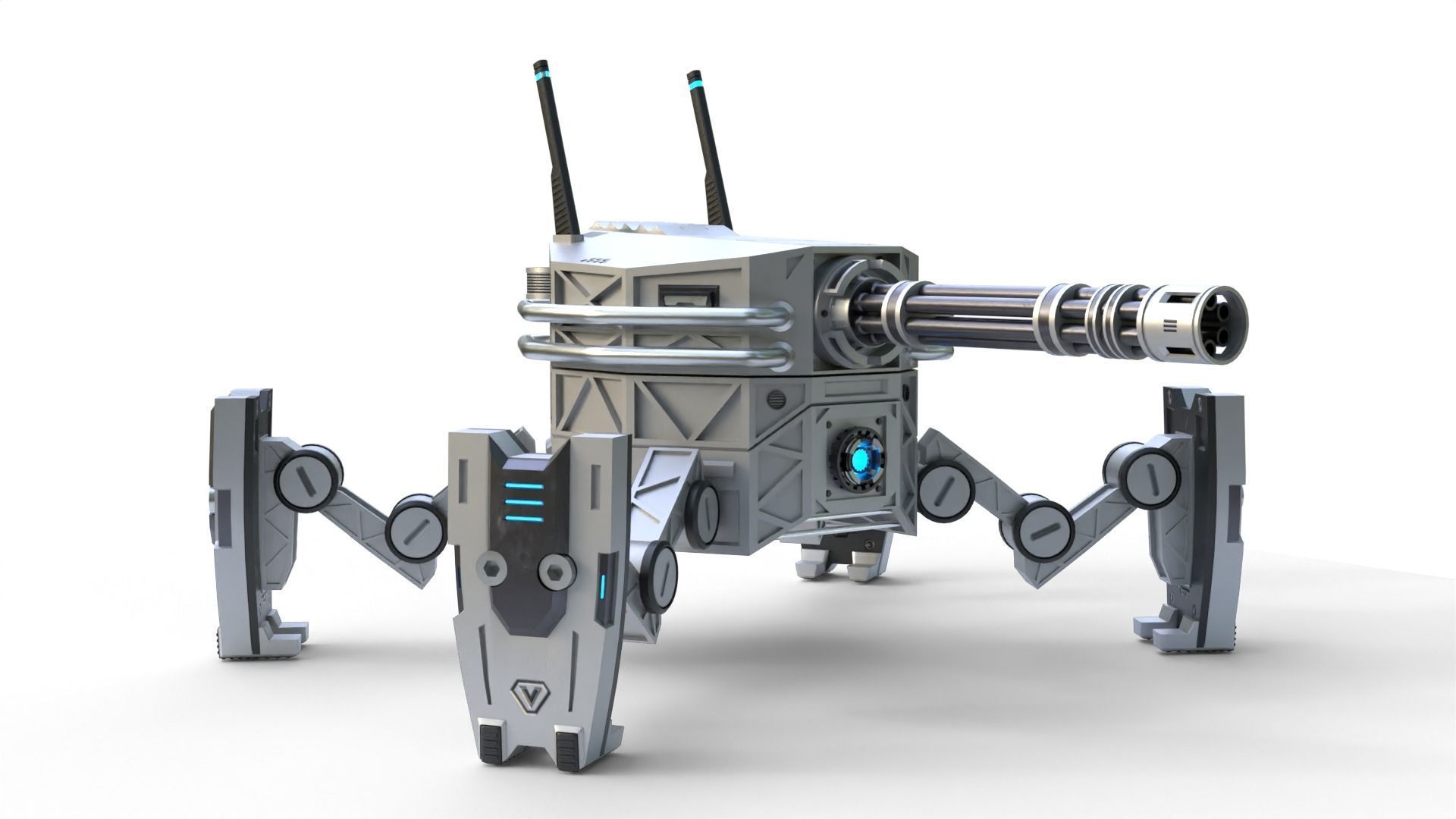 3D model Spider Mech VR / AR / low-poly | CGTrader