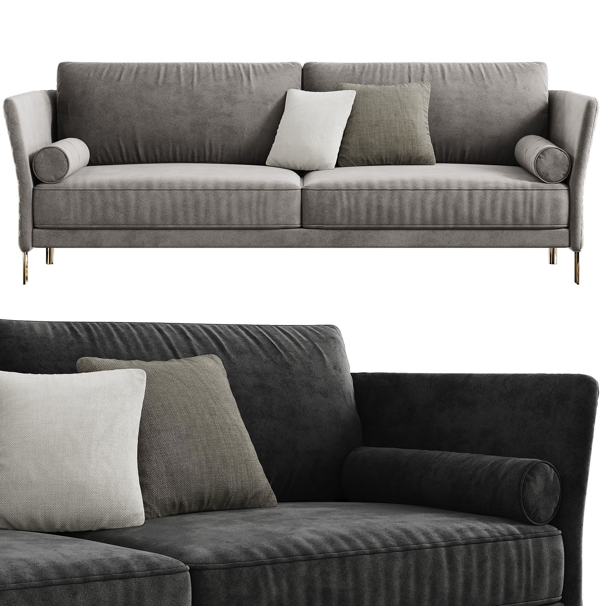 3D model Sofa cosmo factory opera contemporary VR / AR / low-poly ...