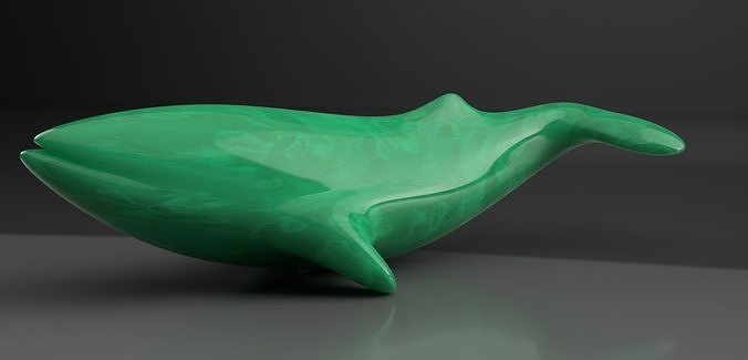 A Whale stone sculpture 3D model 3D printable | CGTrader
