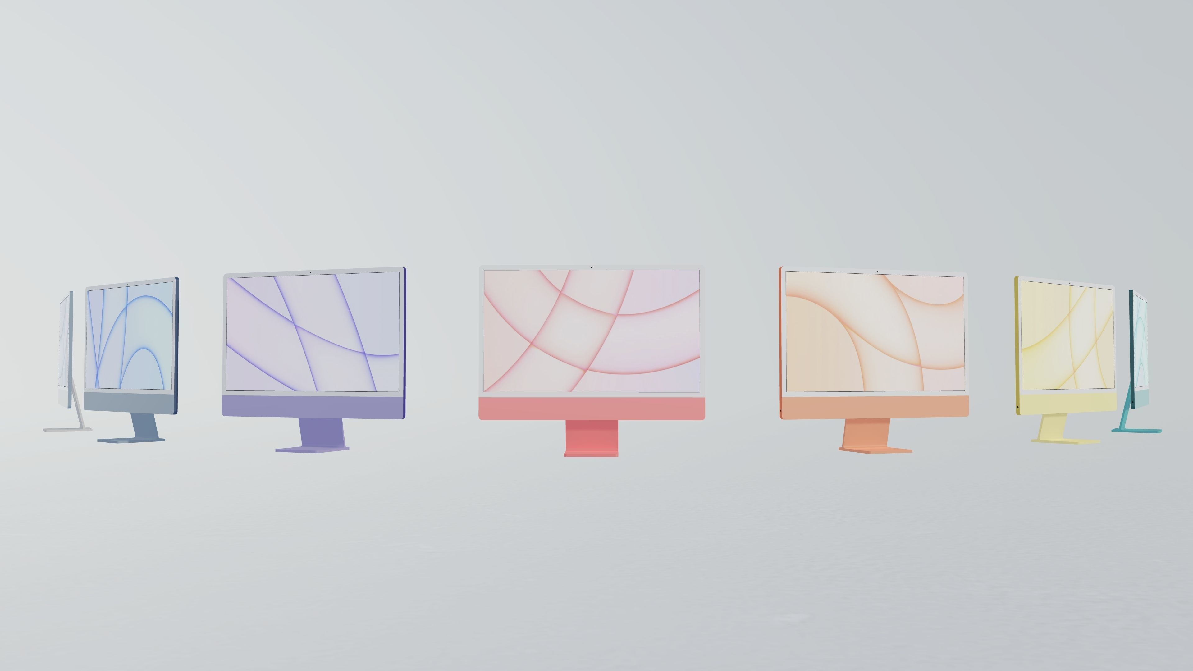 iMac 2021 free VR / AR / low-poly 3D model | CGTrader