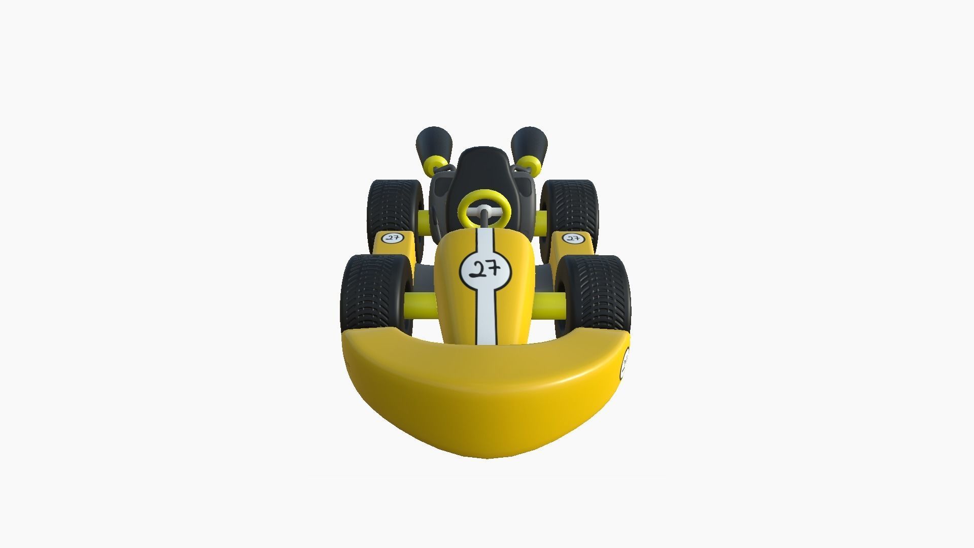 10 Cartoon Karts Yellow Collection - Vehicle Racing Design | CGTrader