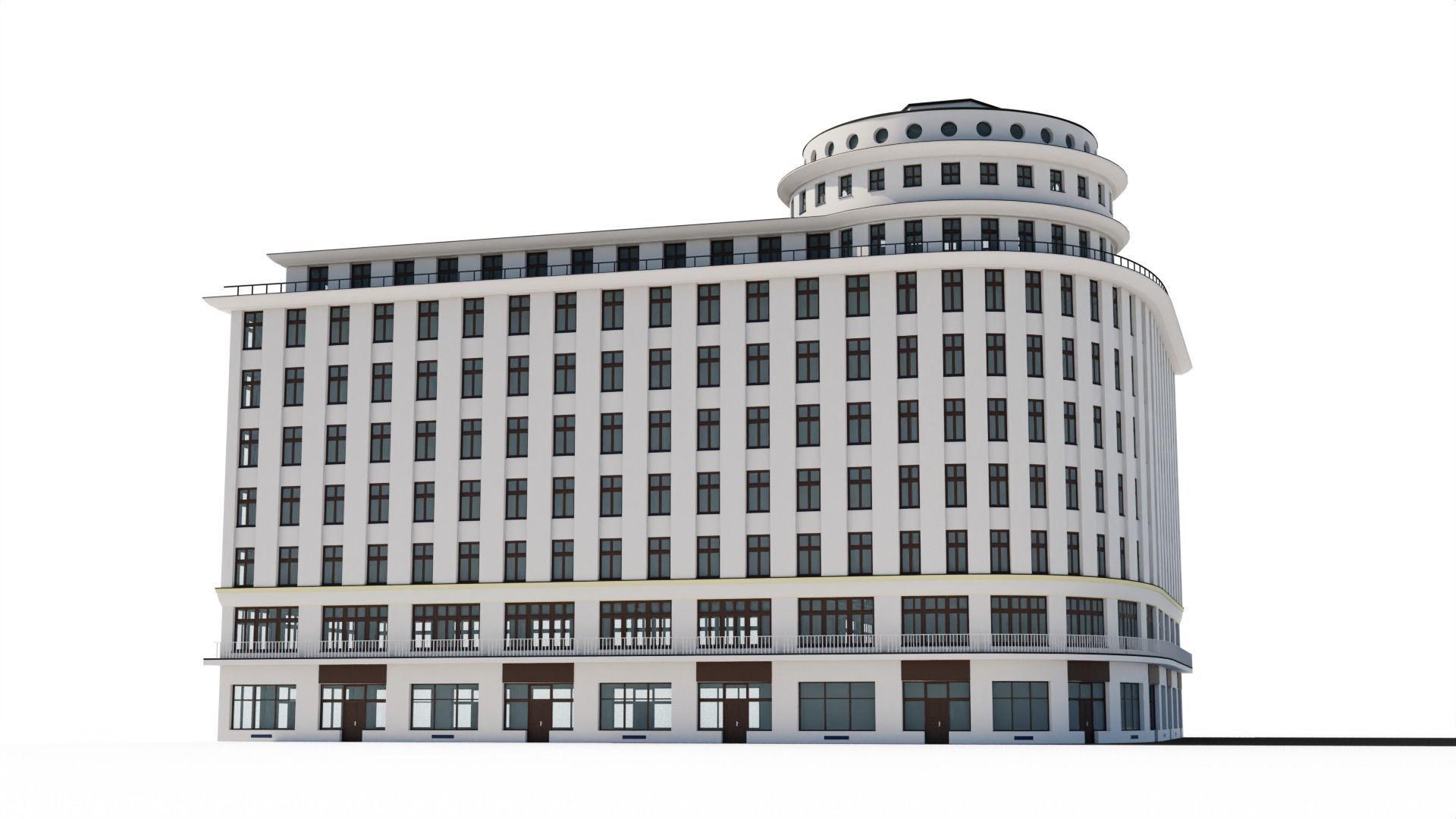 3D model Eastern European Building 002 VR / AR / low-poly | CGTrader