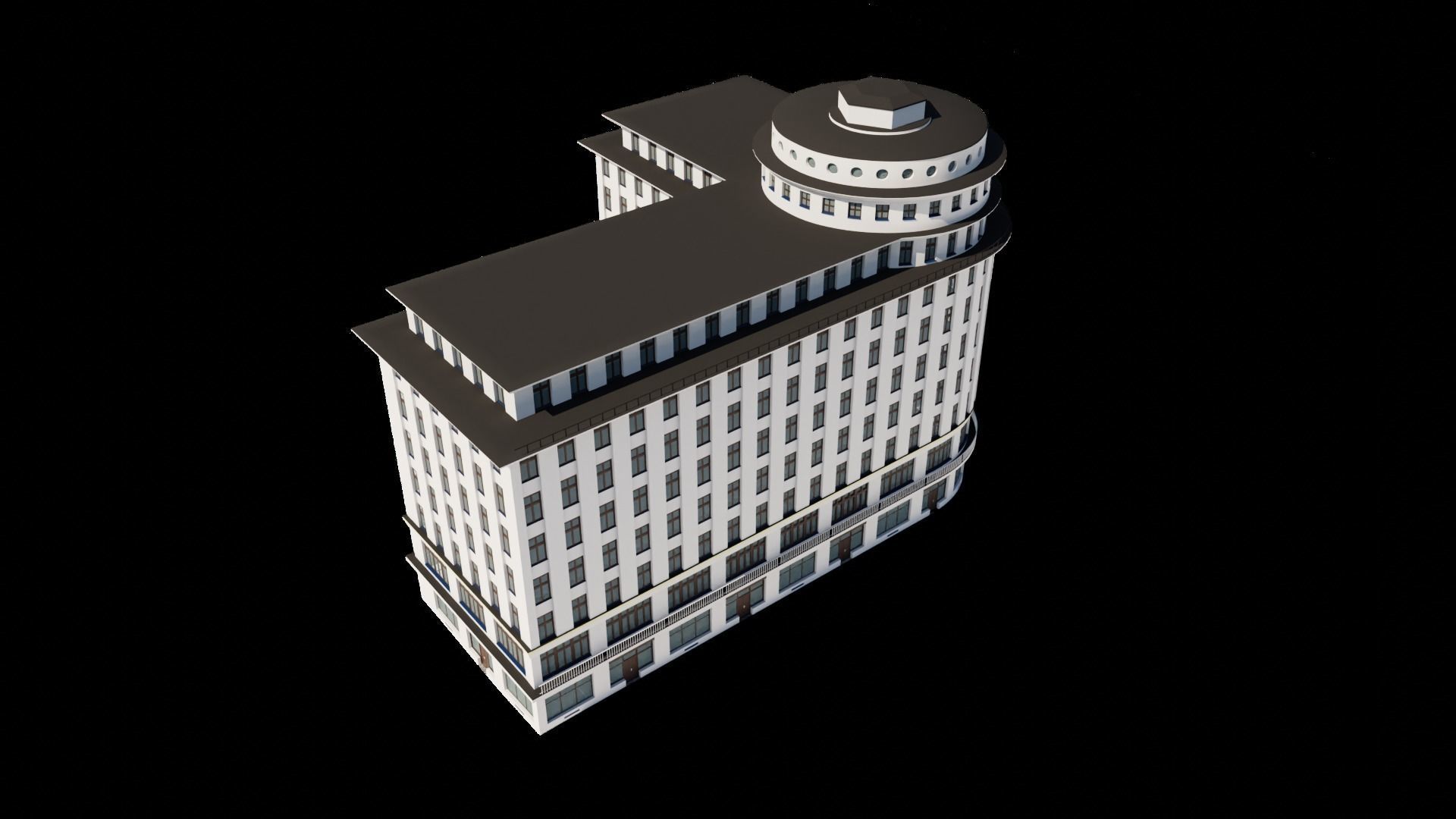 3D model Eastern European Building 002 VR / AR / low-poly | CGTrader