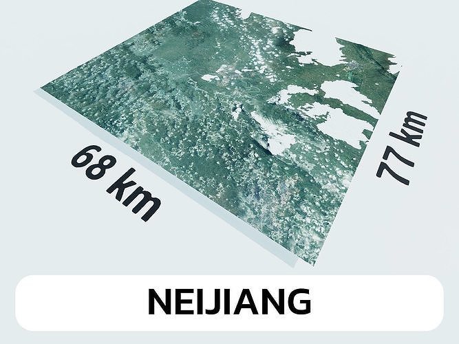 Neijiang China City Landscape 3D Model 3D model | CGTrader