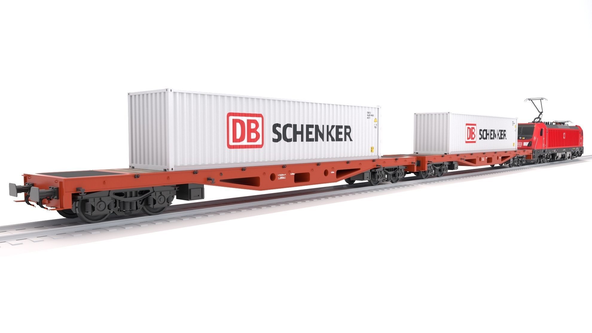Bombardier TRAXX AC3 DB Cargo 3D model | CGTrader