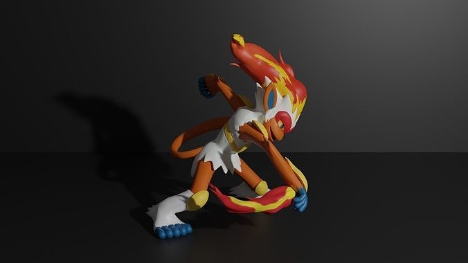 Infernape pokemon 3D print model 3D model 3D printable | CGTrader