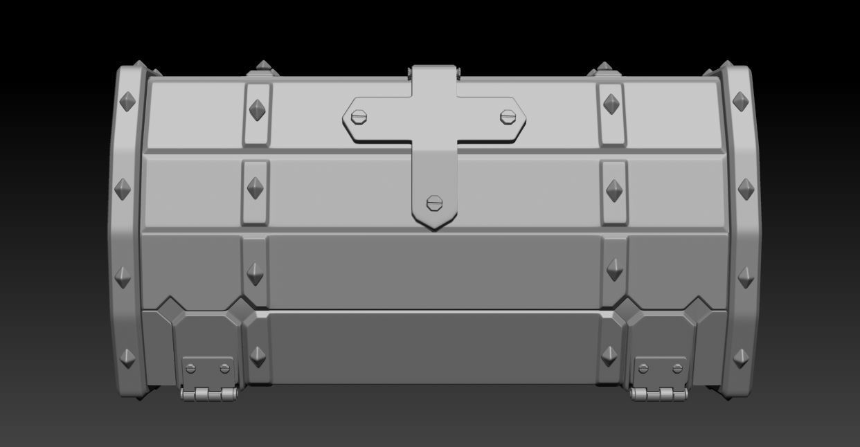 3D model 3D LOW POLY STYLIZED CRUSADER CHEST MODELLING VR / AR / low ...