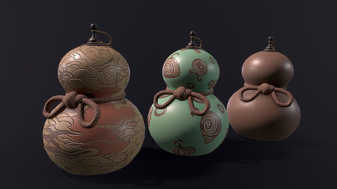 Tokkuri - Japanese Sake Jug free VR / AR / low-poly 3D model | CGTrader